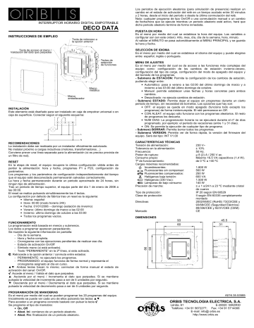 Orbis DECO-DATA User Manual | Manualzz