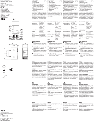ABB LK/S4.2 Installation and Operating Instructions | Manualzz
