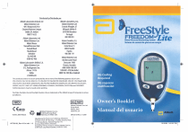 FreeStyle Freedom Lite Owner's Booklet | Manualzz
