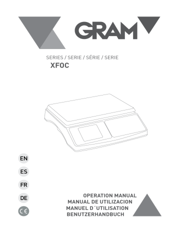 Gram XFOC Retail Scales Owner's Manual | Manualzz
