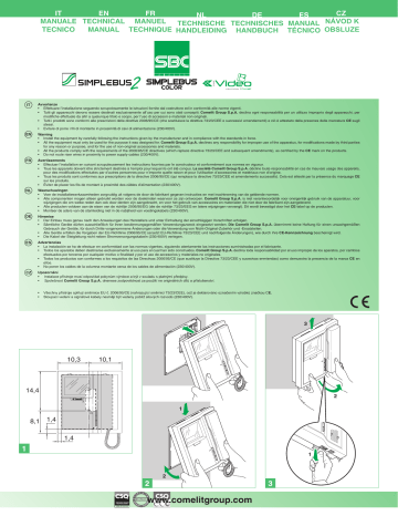 Comelit 5801 Technical Manual | Manualzz