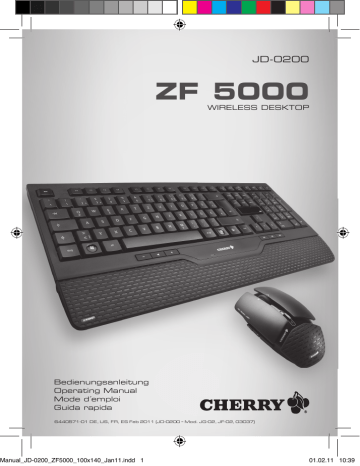 Cherry ZF 5000 Wireless Keyboard and Mouse Operating Manual | Manualzz