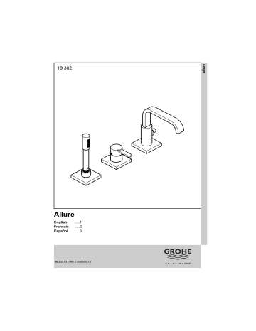 GROHE Allure 19302000 manual | Manualzz
