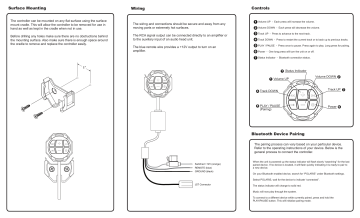 MBQuart POLARIS BTR Bluetooth Controller Operators Guide | Manualzz