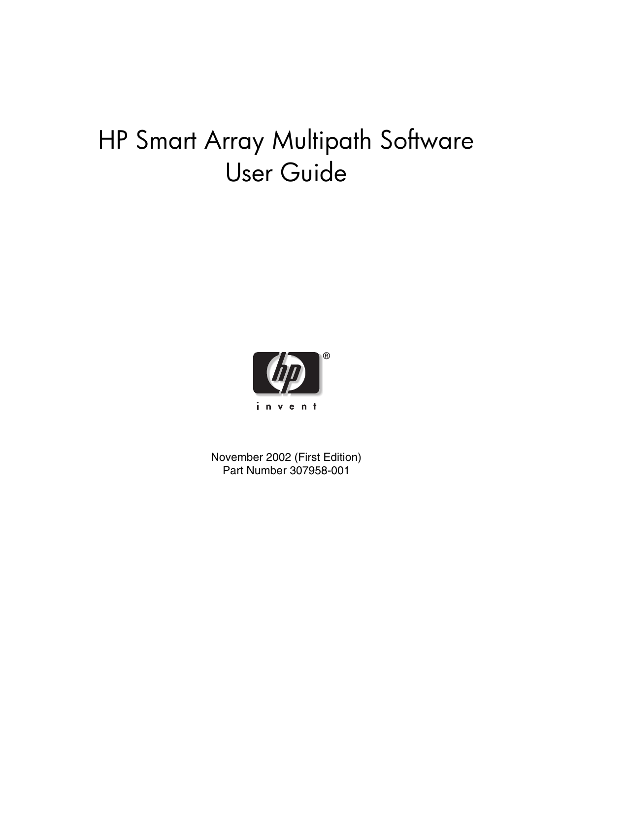 HP Smart Array Multipath Software User Guide | Manualzz