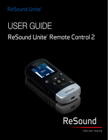 ReSound Unite Remote Control 2 User Guide | Manualzz