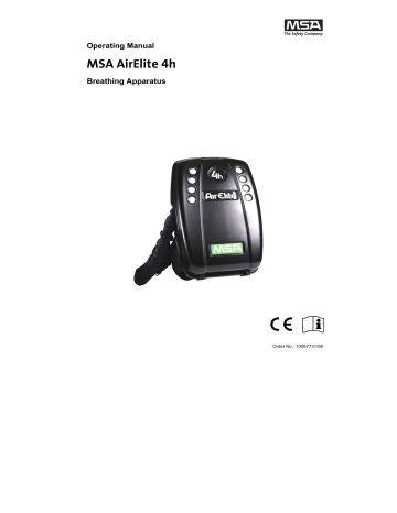 MSA AirElite 4h Breathing Apparatus Operating Manual | Manualzz