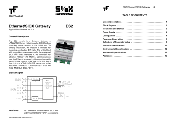 ES2 Standard User Manual | Manualzz