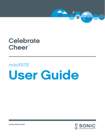 SONIC Cheer mini RITE Owner Manual | Manualzz
