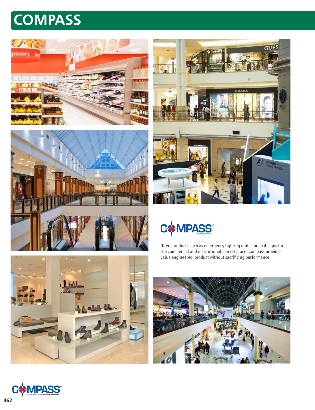 Compass CUSO4BK-ND CUSO Series Slim LED AC/Emergency Outdoor Light A ...