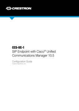 Crestron CCS-UC-1 - User manual