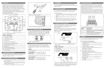 Bosch Security Systems Keypad B921C Installation Guide | Manualzz
