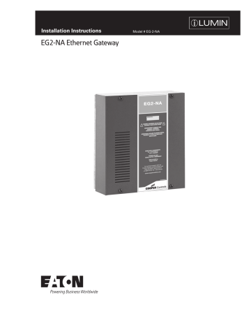 Eaton EG2-NA Installation Instructions Manual | Manualzz