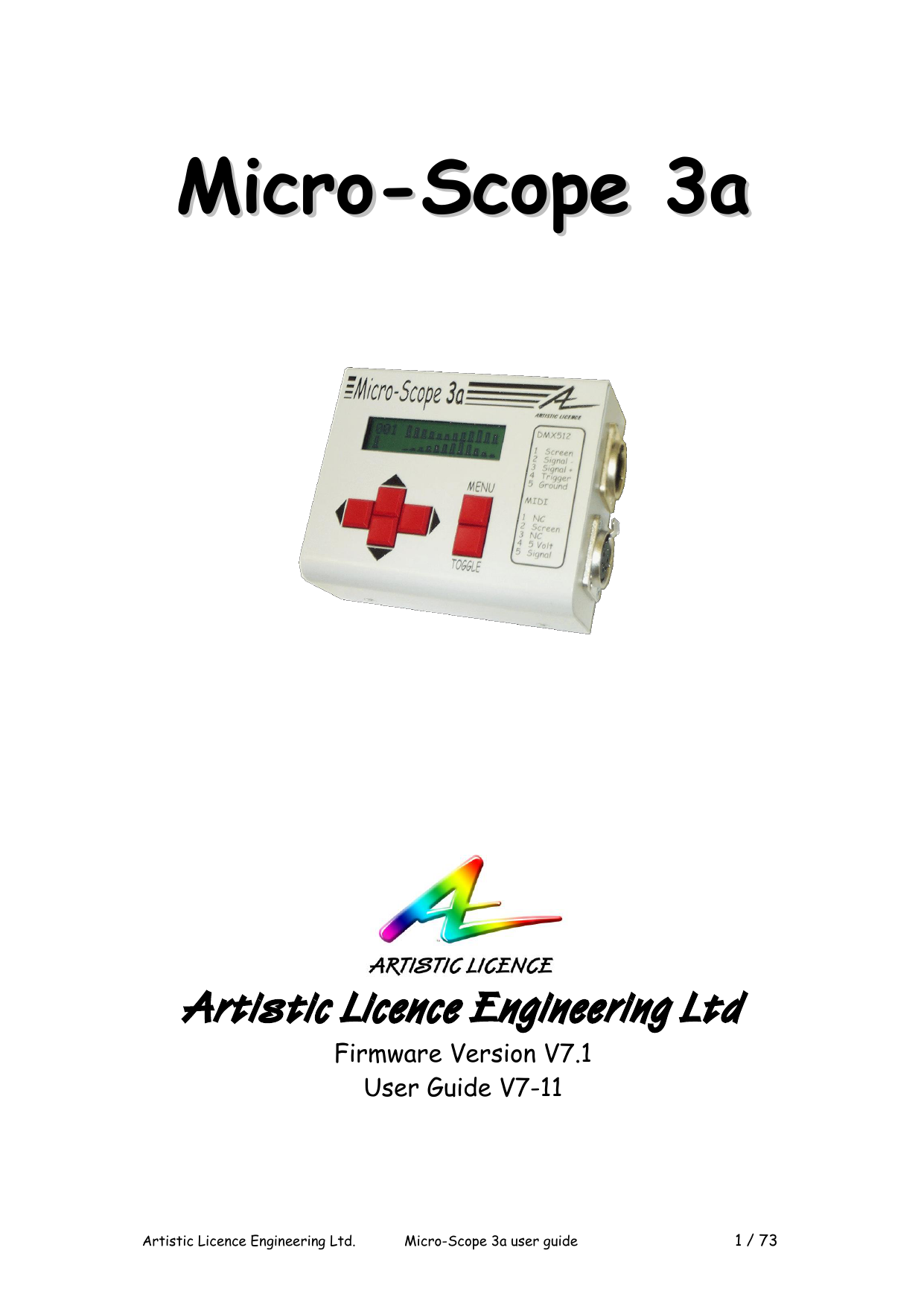 Artistic License micro-scope 3a User manual | Manualzz