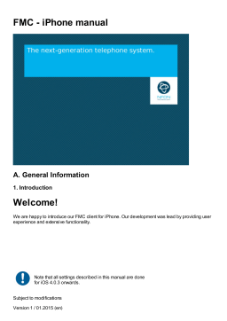 NFON IPHONE - User manual
