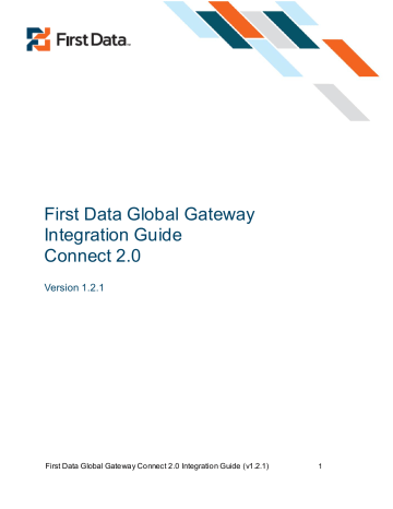 First Data Payment Gateway Connect 2.0 Integration Guide | Manualzz