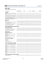 Sel sel-735 - Quick start Guide, User manual, User Guide