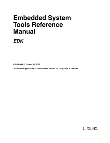 Embedded System Tools EDK User Manual | Manualzz