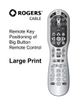 Rogers Big Button Remote Control Guide | AI Chat & PDF Download | Manualzz