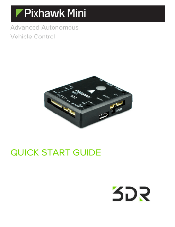3DR Pixhawk Mini Quick start manual | Manualzz