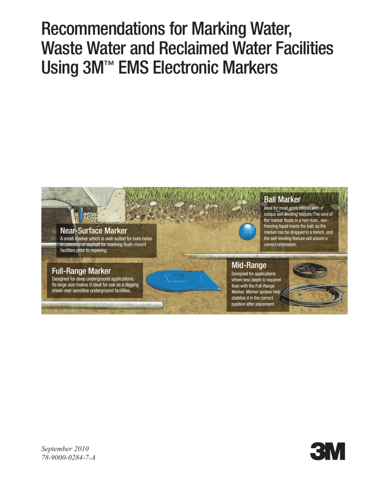 3M Near-Surface Marker 1434, EMS 3 ft Extended Range, Water, Ball ...