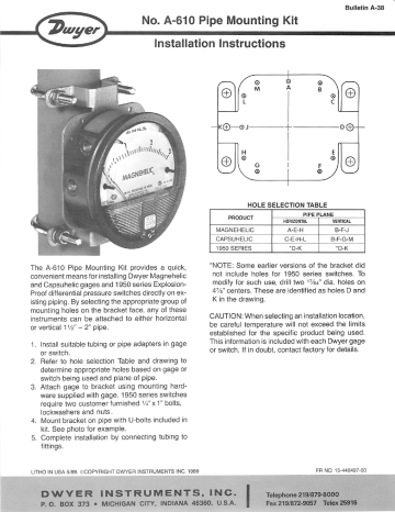 Dwyer Series 2000 Instruction Manual | Manualzz