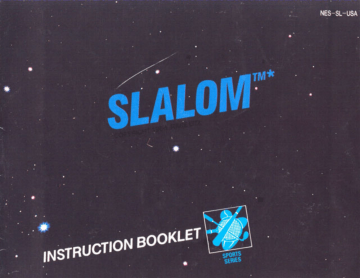 Nintendo Sports Series Slalom Instruction Booklet | Manualzz