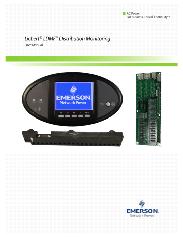 Liebert LDMF Distribution Monitor User Manual | Manualzz