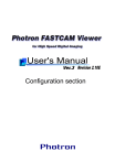 Photron FASTCAM Viewer User's Manual - Configuration Section | Manualzz