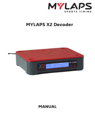 MYLAPS X2 Decoder | Manualzz