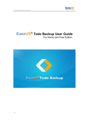 EaseUS Todo Backup - User Guide, User manual