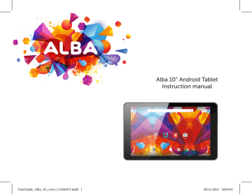 Alba Tablet 10" Instruction Manual | Manualzz