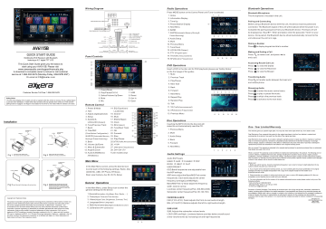 Axxera AV6115 B Quick Start Guide | Manualzz