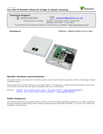 Ethernet bridge Net2Air Ins-30175 User Manual | Manualzz