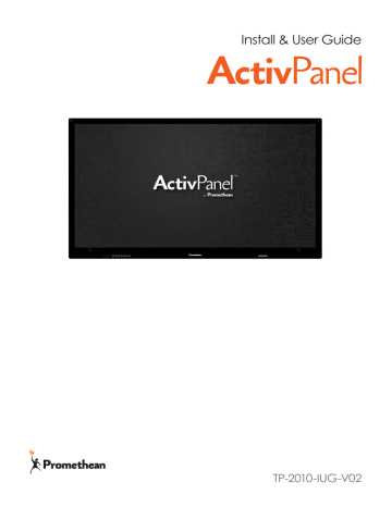 promethean ActivPanel 4.5 User guide | Manualzz