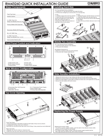 Chenbro RM43260 Plus Quick Installation Guide | Download | Manualzz