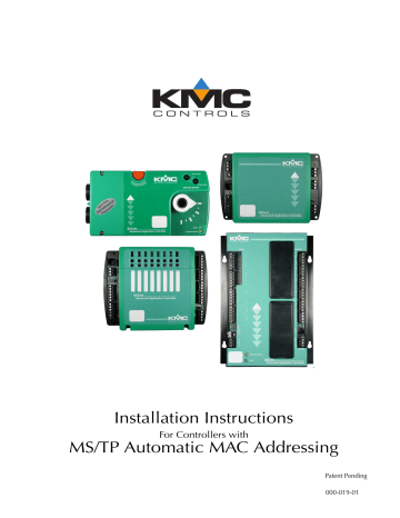 KMC Controls FMSTPautomaticMACaddressing Installation Guide | Manualzz