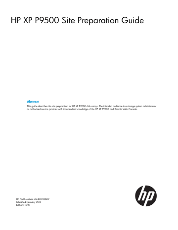 HP XP P9500 Site Preparation Guide | Manualzz