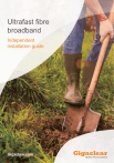 Ultrafast Fibre Broadband Installation Guide - Gigaclear | Manualzz