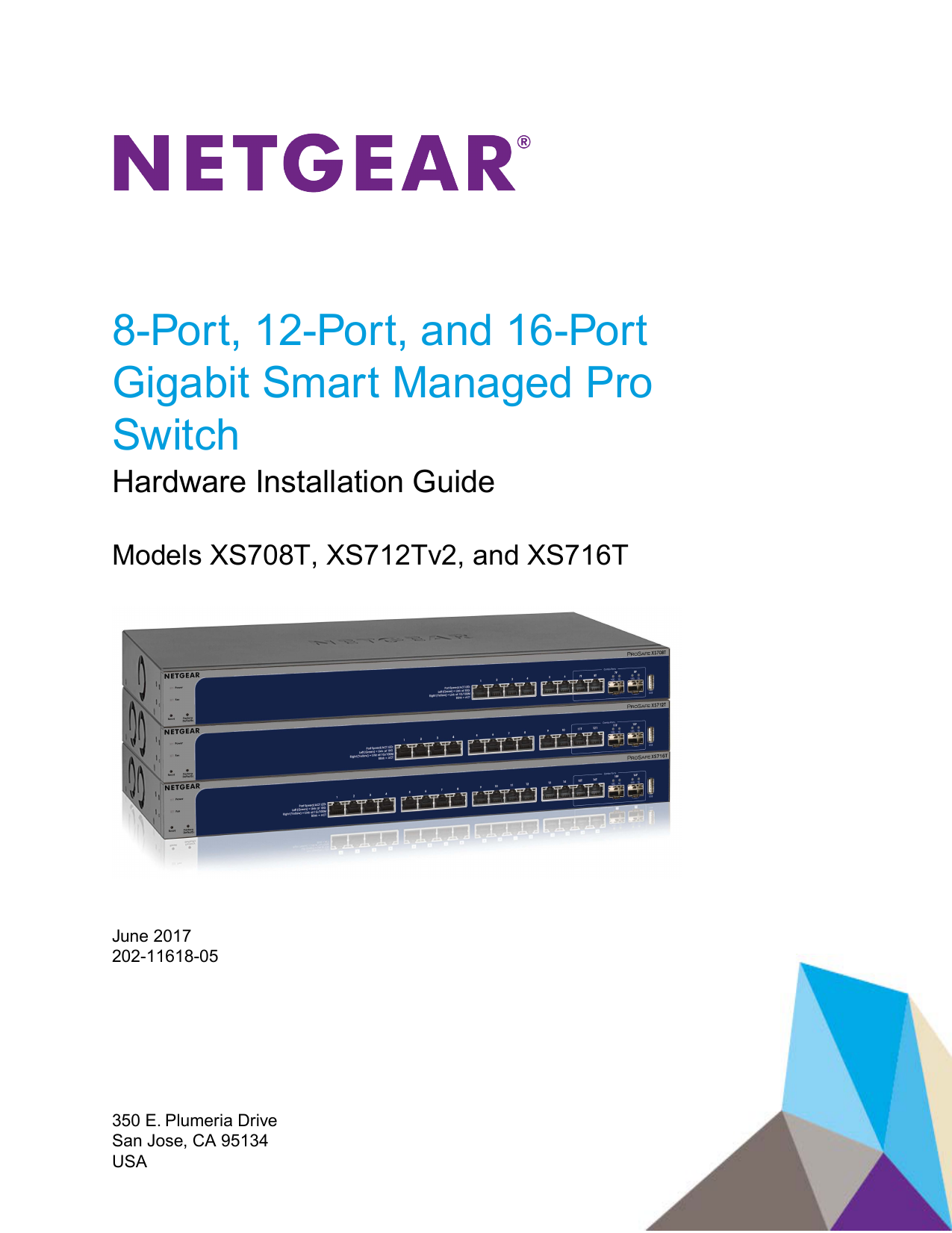 Netgear XS716T Hardware Installation Manual | Manualzz