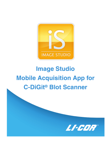 C-DiGit Blot Scanner User Manual | Manualzz