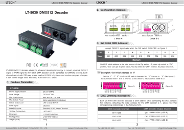 LTECH LT-8030 DMX-PWM CV Decoder Manual | Manualzz