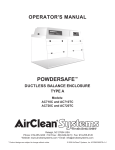 AirClean Systems AC600 Series Operator's Manual | Manualzz