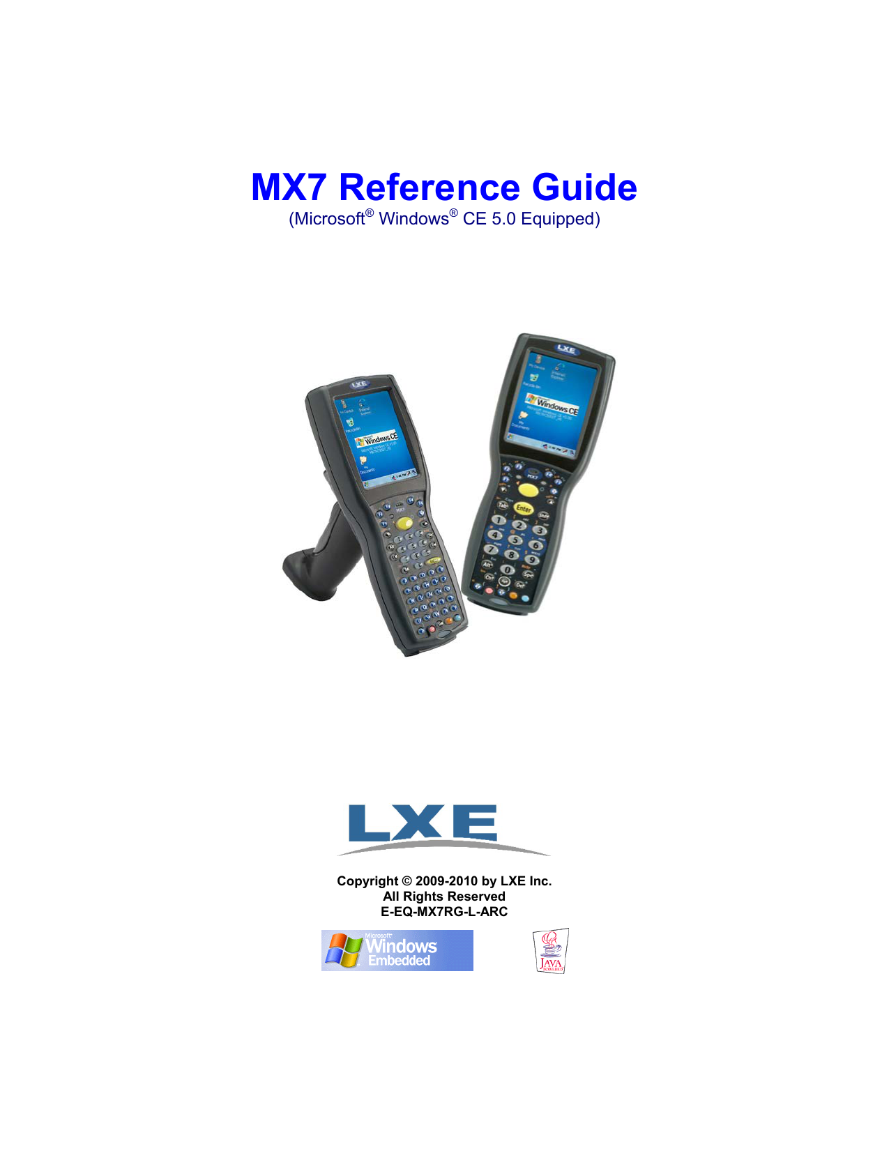 LXE MX7 Reference Manual | Manualzz