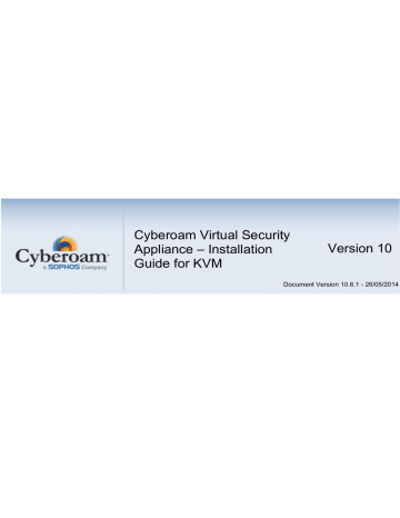 Cyberoam Virtual Security Appliance Installation Guide | Manualzz