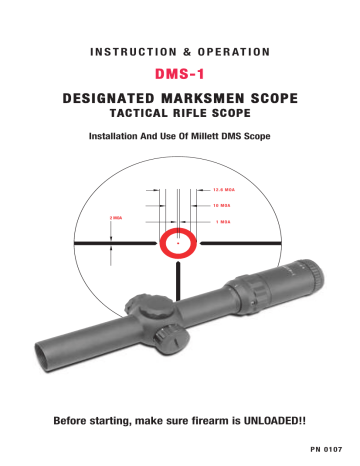 Millett DMS 1 User Manual | Manualzz