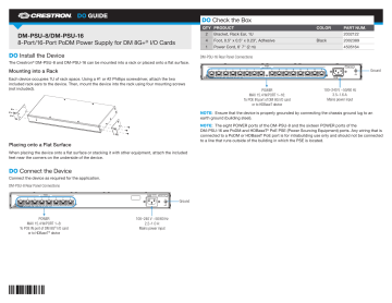 Crestron DM-PSU-16 Guide | Manualzz