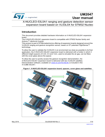 STMicroelectronics X-NUCLEO-53L0A1 User Manual | Manualzz