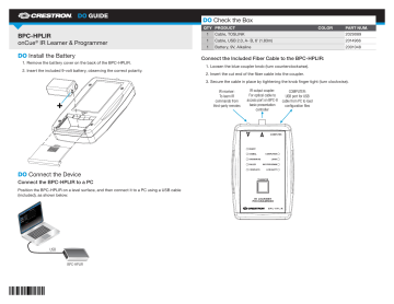 Crestron BPC-HPLIR Guide | Manualzz