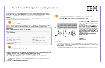 IBM SAN42B-R Quick Start Guide | Manualzz